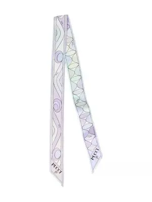 Emilio Pucci Logo Graphic Scarf Purple