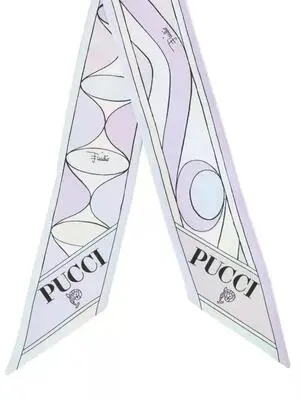 Emilio Pucci Logo Graphic Scarf