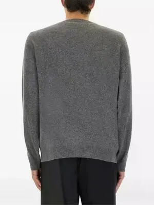 Moschino Embroidered Crew-neck Sweater - Grey