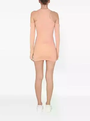 Off-White Long-sleeve Mini Dress