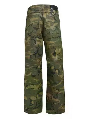 BREATH Coated Camouflage Trousers