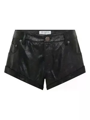 ONETEASPOON Leather Cuffed Shorts