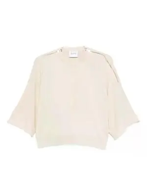 NUDE Zip-detail Wool Top