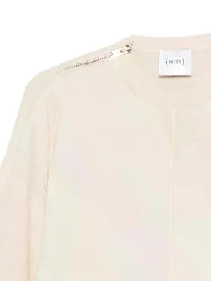 NUDE Zip-detail Wool Top
