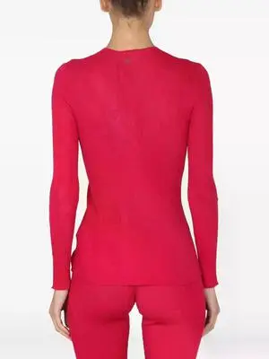 Dsquared2 Button Ribbed Sweater - Red