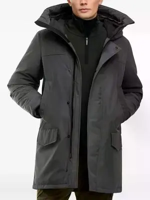 Canada Goose Hooded Jacket With Patch Detail - Grey