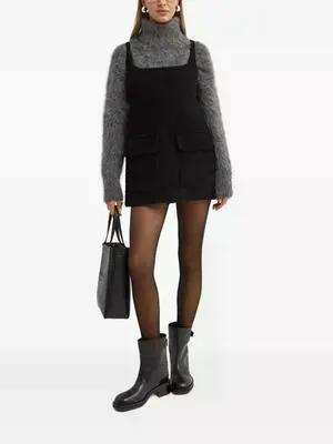 16Arlington Ambra Square-neck Mini Dress