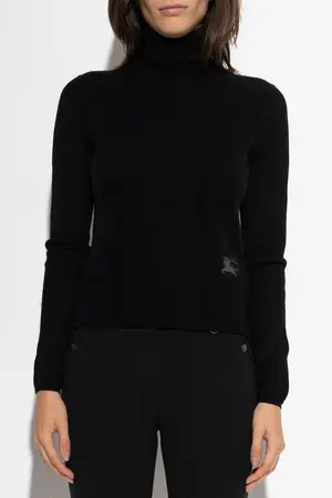 Burberry Turtleneck With Logo Patch