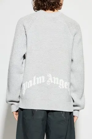 Palm Angels Crew Neck Knit Sweater