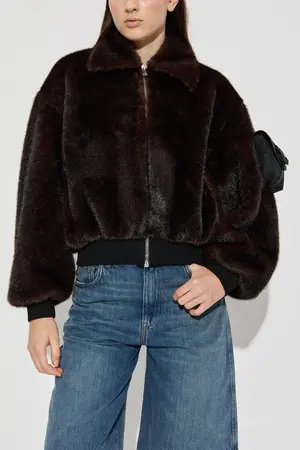 Coperni Faux Fur Bomber Jacket
