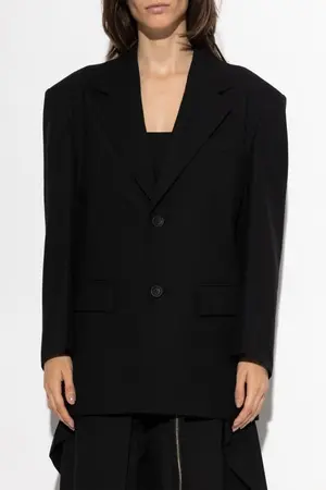 Issey Miyake Wool Blazer With Notch Lapels