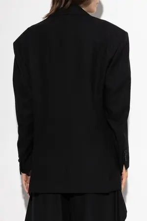 Issey Miyake Wool Blazer With Notch Lapels