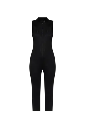 Issey Miyake Sleeveless Pleated Jumpsuit - Black