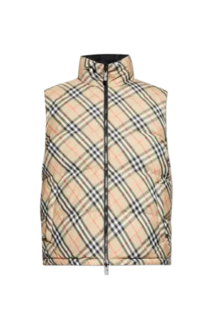 Burberry Reversible Quilted Vest - Beige