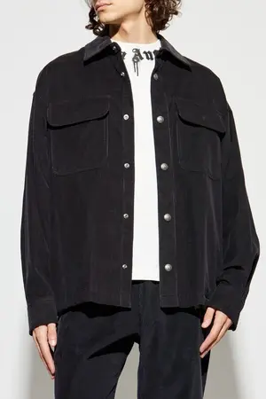 Palm Angels Corduroy Shirt With Pockets
