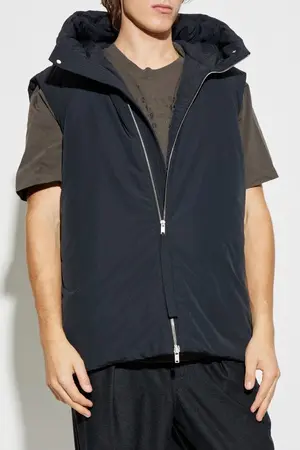 JIL SANDER Quilted Vest With Hood