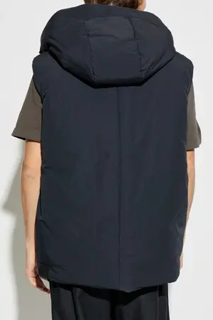 JIL SANDER Quilted Vest With Hood
