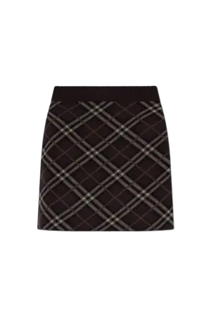 Burberry Ginny A-line Knit Mini Skirt