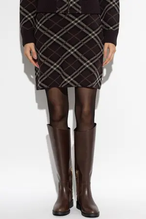 Burberry Ginny A-line Knit Mini Skirt