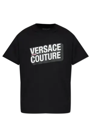 Versace T-shirt With Print - Black