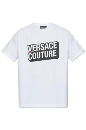 Versace T-shirt With Print - White