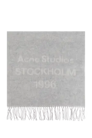 Acne Studios Wool Scarf - Grey