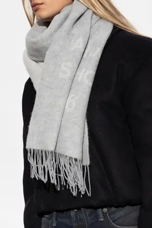 Acne Studios Wool Scarf - Grey