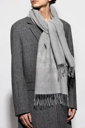 Acne Studios Wool Scarf - Grey