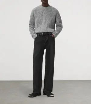 ALLSAINTS Oversized Brushed Coby Sweater - Grey