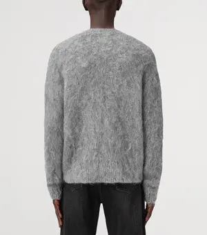 ALLSAINTS Oversized Brushed Coby Sweater - Grey