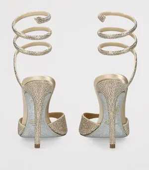 Rene Caovilla Embellished Wrap Sandals 105