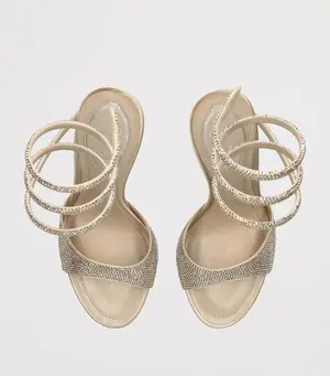 Rene Caovilla Embellished Wrap Sandals 105