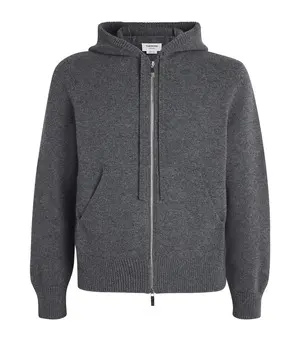 Thom Browne Merino Wool Geese Zip-up Hoodie