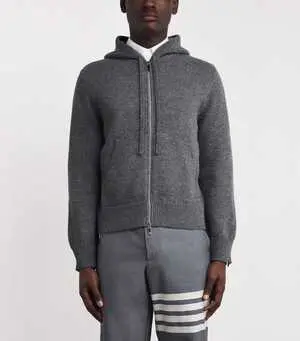 Thom Browne Merino Wool Geese Zip-up Hoodie