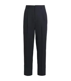 LARDINI Virgin Wool Pleated Trousers