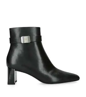 Tory Burch Leather Georgia Ankle Boots