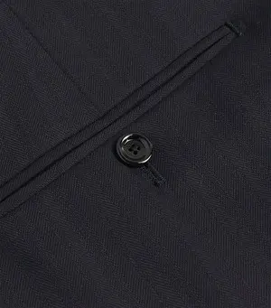 LARDINI Wool-blend Pleated Straight Trousers