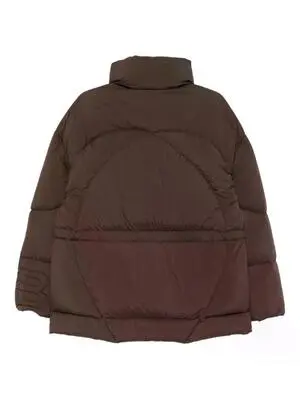 Bacon Drawstring Puffer Coat - Brown