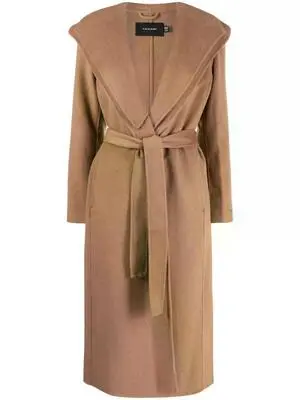 Tahari Belted Maxi Wrap Coat