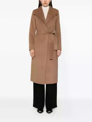 Tahari Belted Maxi Wrap Coat
