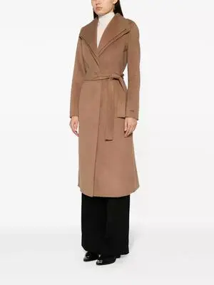 Tahari Belted Maxi Wrap Coat