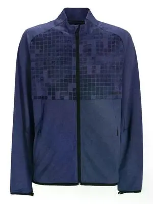 BOSS Geometric Pattern Zip-up Sweatshirt