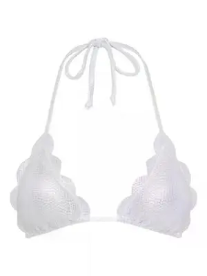Marysia Broadway Triangle Bikini Top - Silver