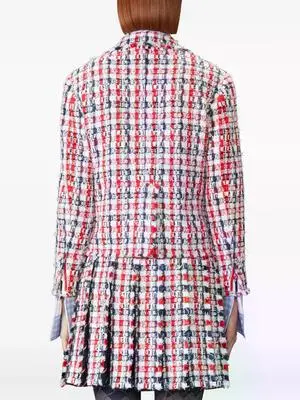 Thom Browne Gingham Checks Tweed Blazer