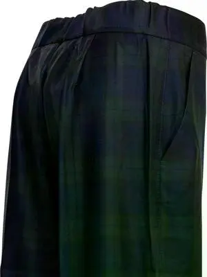 SA SU PHI Plaid Wool Trousers