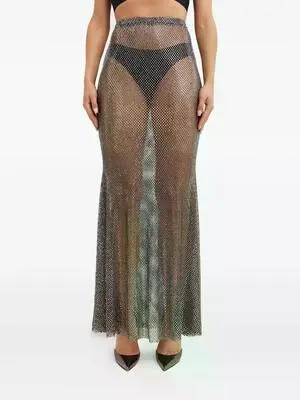 SANTA BRANDS Crystal-mesh Long Skirt