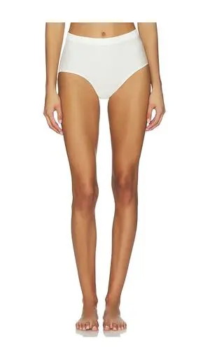 Spanx Shape Invisible Supima Cotton Brief In Cream - Powder