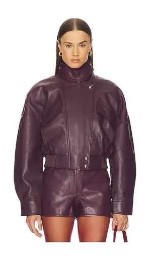 Women's Purple Leather Jackets