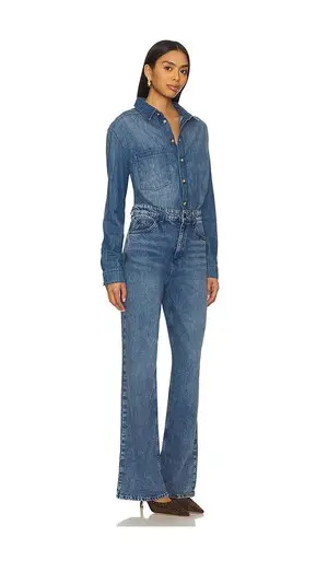 Ba&sh Bloom Jumpsuit - Blue Jeans