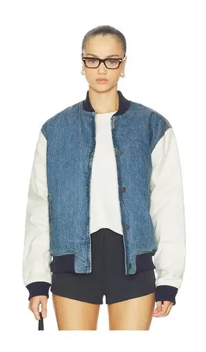 Guess Denim Letterman Jacket